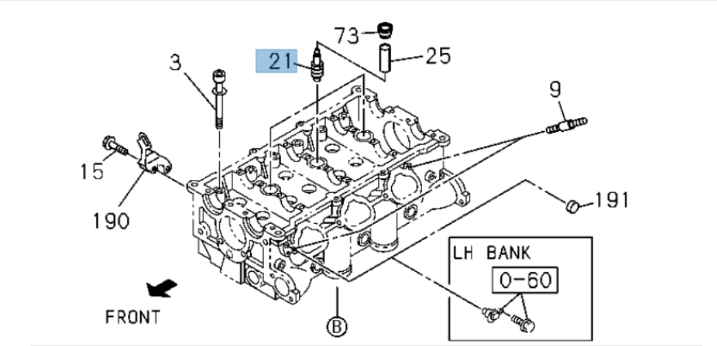 Bugi đánh lửa ISUZU Trooper động cơ 6VD1 - Phụ tùng ô tô 88